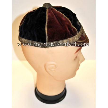 1900-1901 "Burnley.F.C" (?) Velvet Football Cap