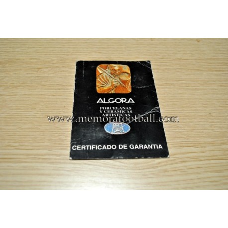 "Footballer of the 20´s" Porcelana Algora (Spain)