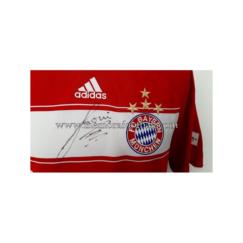 LUCA TONI Bayern München 2007-2008 BundesLiga signed match worn shirt