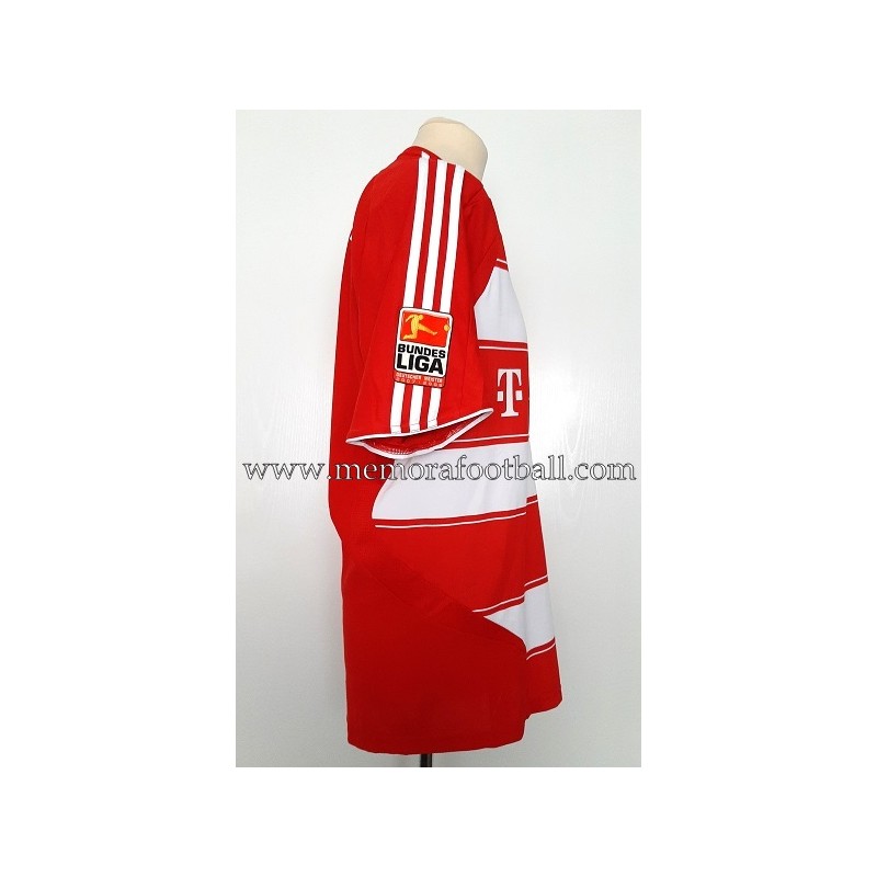 LUCA TONI Bayern München 2007-2008 BundesLiga signed match worn shirt