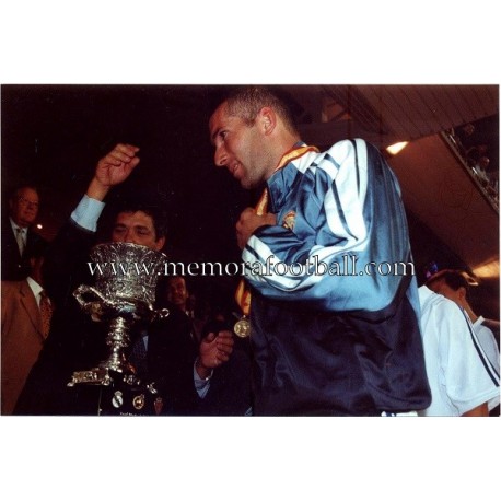 Real Madrid CF Spanish Supercup 2000-01 Winner﻿ player medal﻿