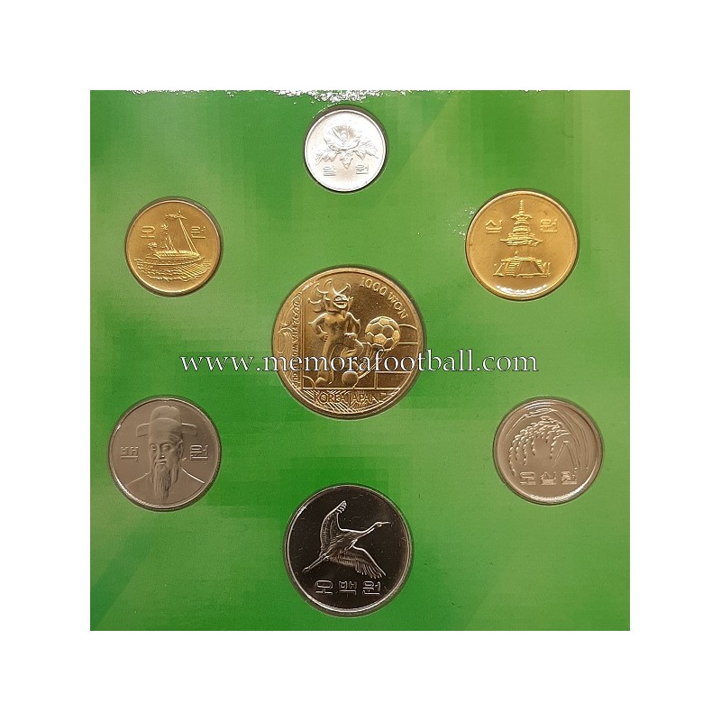 2001 South Korea Mint Coin Set FIFA World Cup