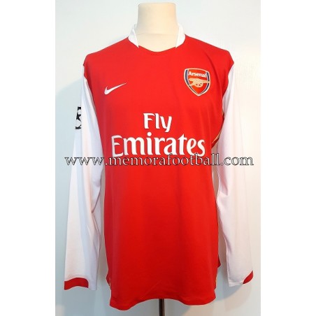 BAPTISTA Arsenal FC 2006-07 Champions League match worn shirt