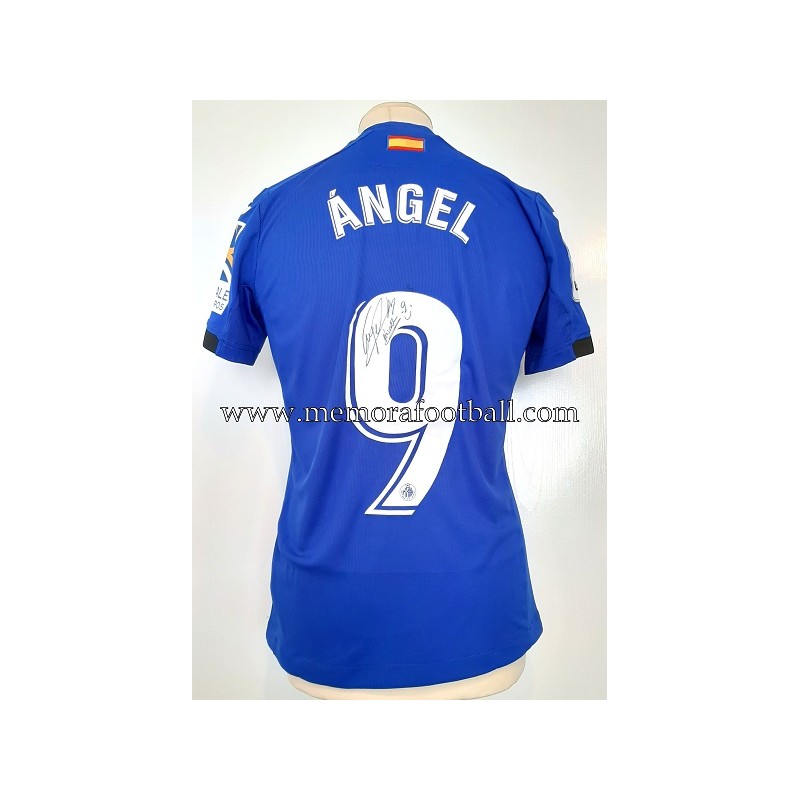 ÁNGEL Getafe CF LFP 2020-21 signed match worn shirt