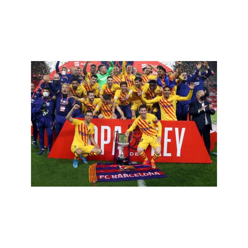 FC Barcelona 2020-2021 Spanish FA Cup Trophy (Copa de S.M. El Rey)