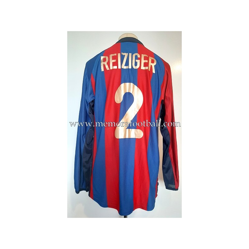 REIZIGER FC Barcelona 2001-2002 Champions League match-issued shirt