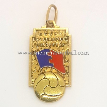 JOSEITO Real Madrid CF Continental gold and enamel 1956 European Cup ...