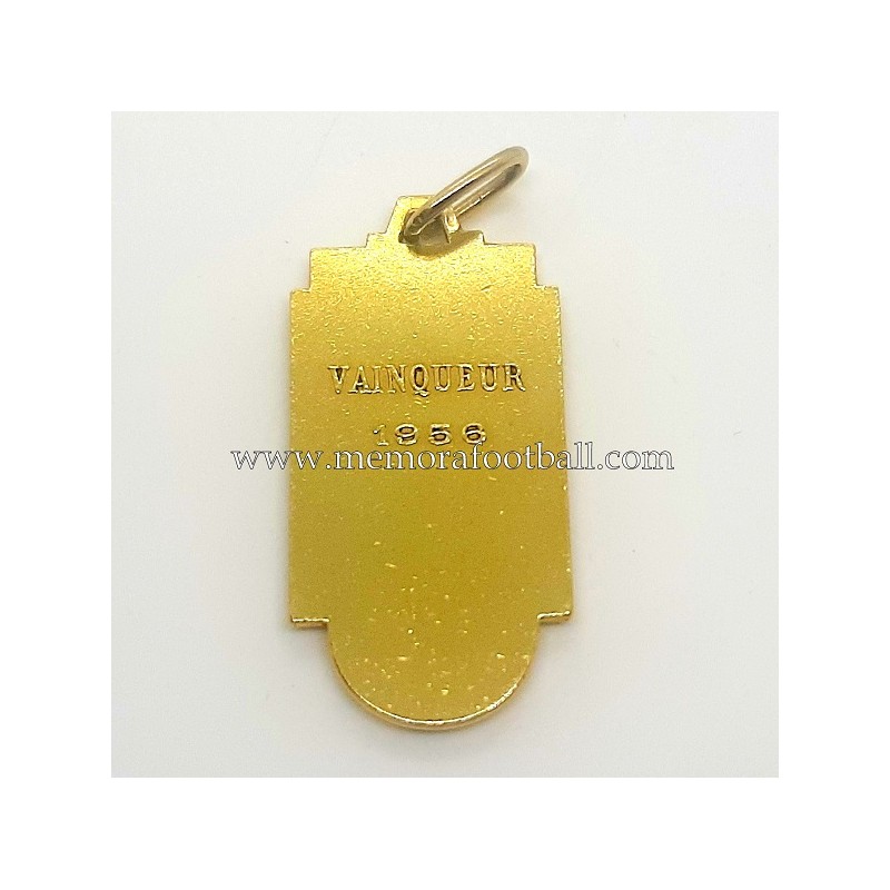 JOSEITO Real Madrid CF Continental gold and enamel 1956 European Cup ...