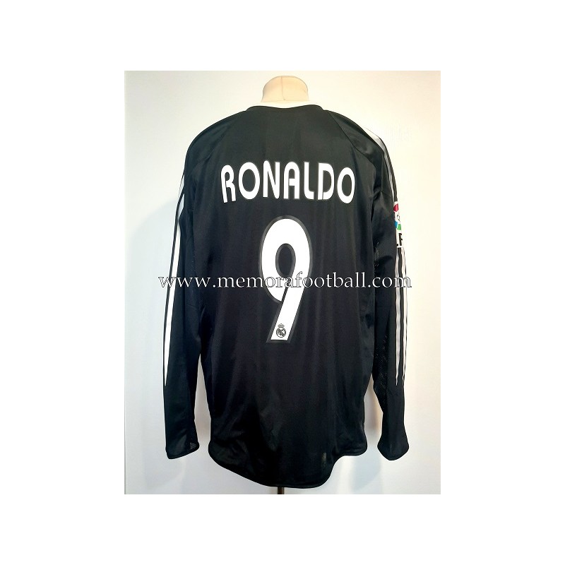 RONALDO NAZARIO #9 Real Madrid CF 2004-2205 LFP away match unworn shirt