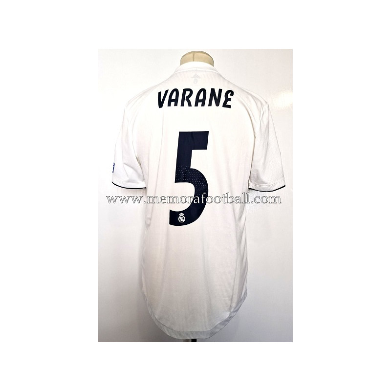 RAPHAEL VARANE #5 Real Madrid CF 2018 Final Supercopa de Europa match ...